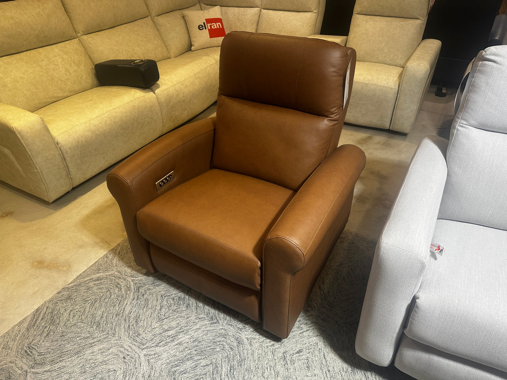 Elran - 7000 - Powered Recliner – Leather and More in Hickory NC