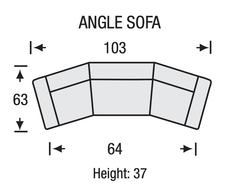 Legacy - Dixon - Angle Sofa – Leather and More in Hickory NC